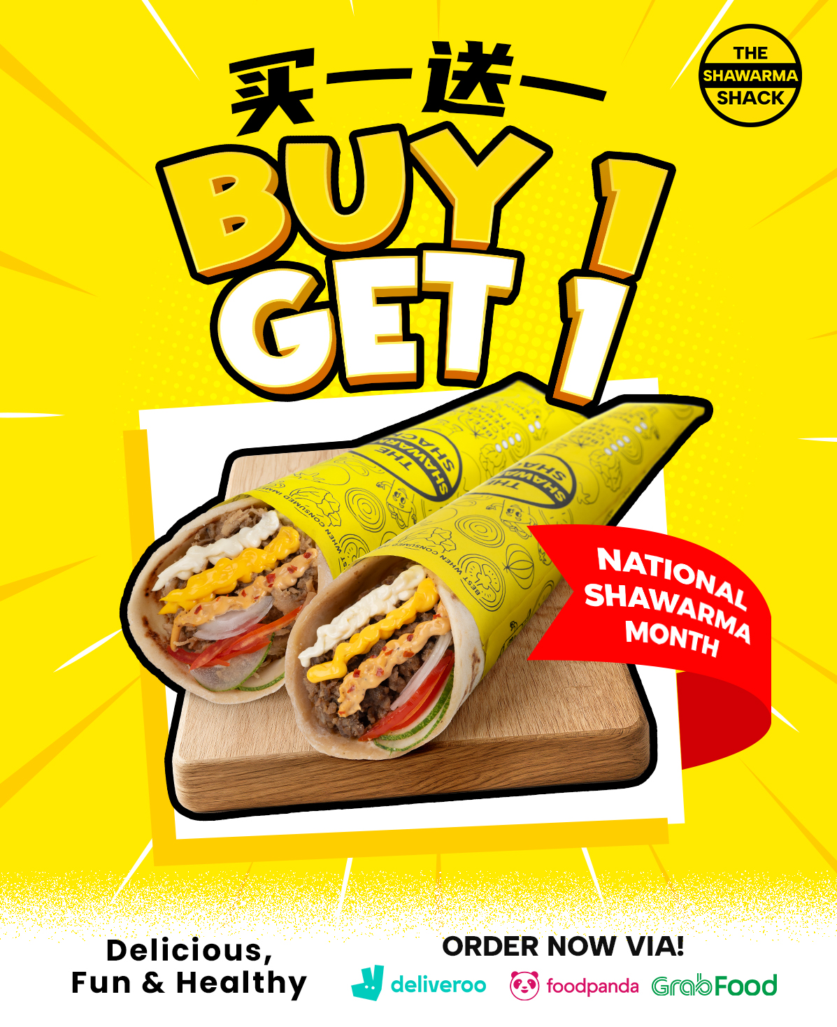 Shawarma Shack Singapore 1-for-1 Promotion | National Shawarma Day 2025 ...